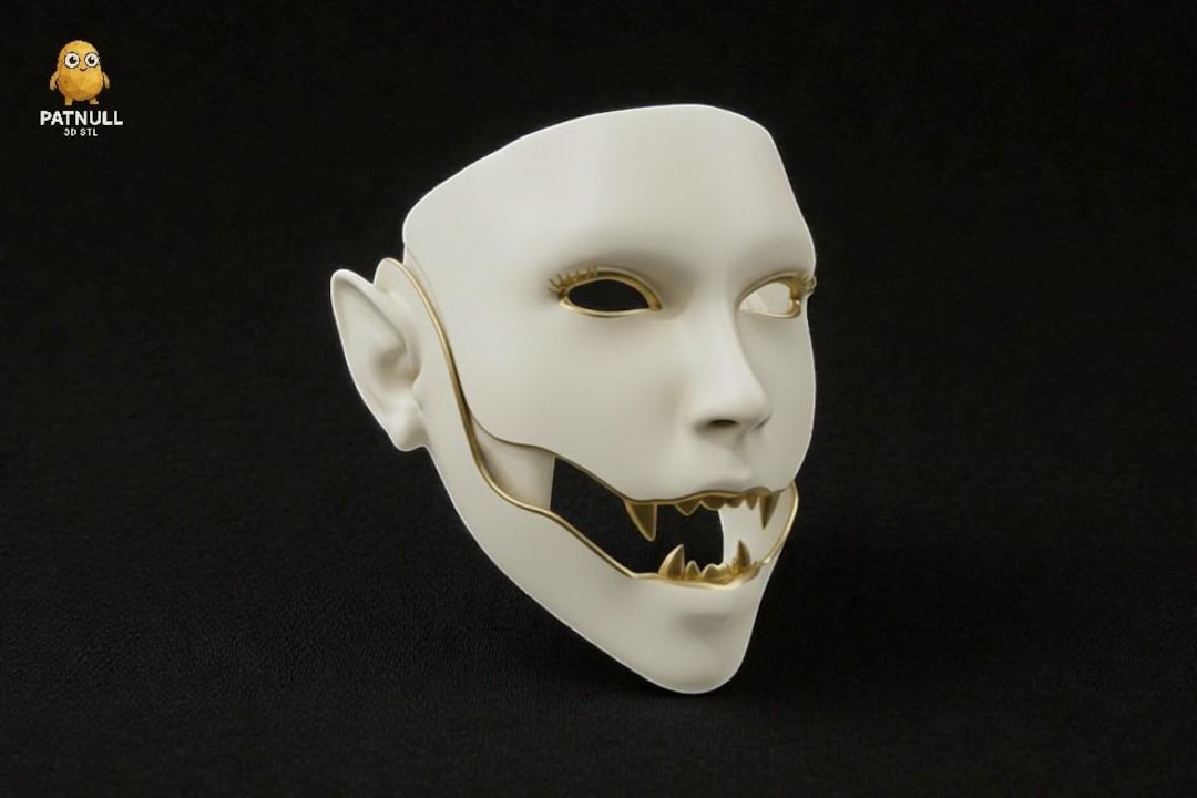 Moveable Jaw Halloween Mask 3D STL Files - Etsy UK