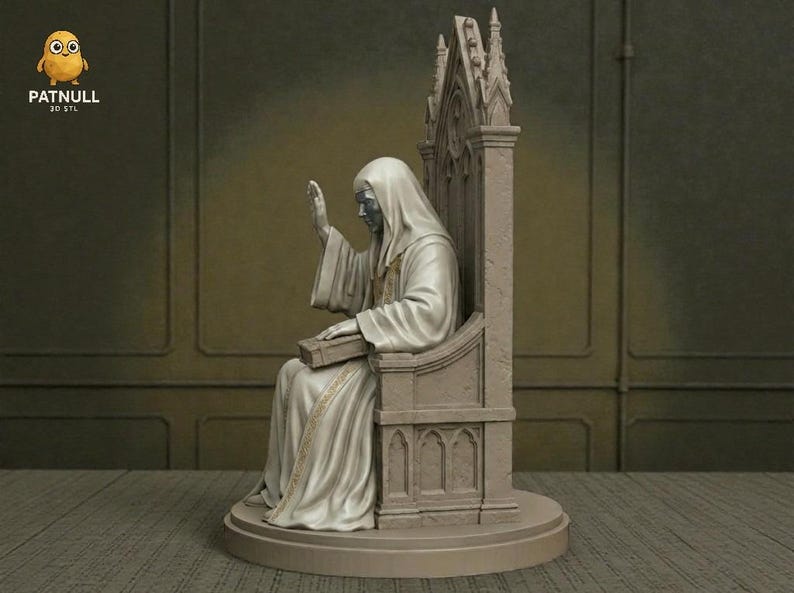 Kingdom of Heaven King Baldwin IV Statue on Throne 3D STL File - Etsy
