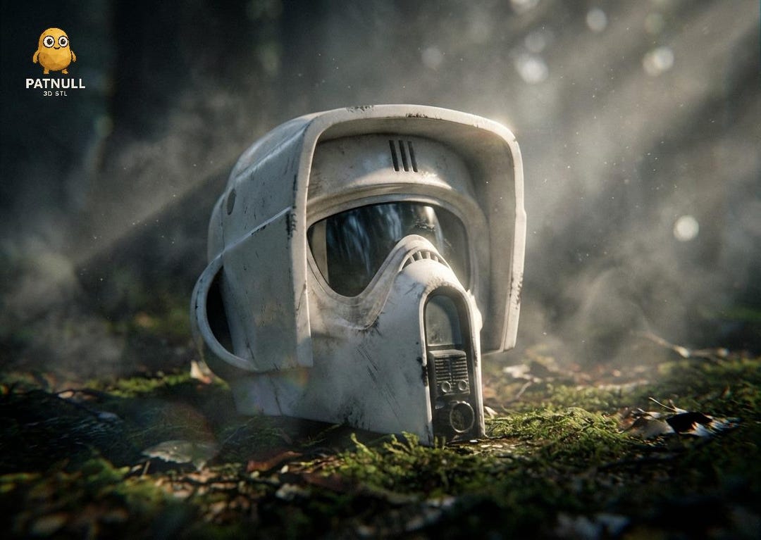Star Wars Scout Biker Trooper Cosplay Helmet 3D STL Files - Etsy
