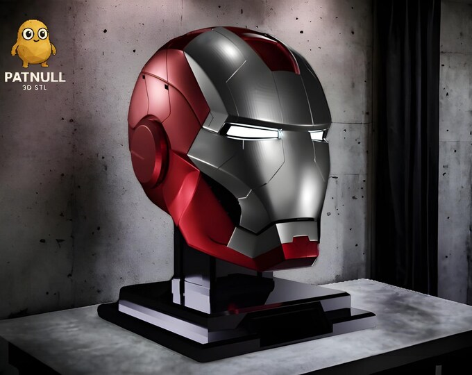 Iron Man MK7 Helmet STL 3D Print Model: Full Motorization - Etsy Canada
