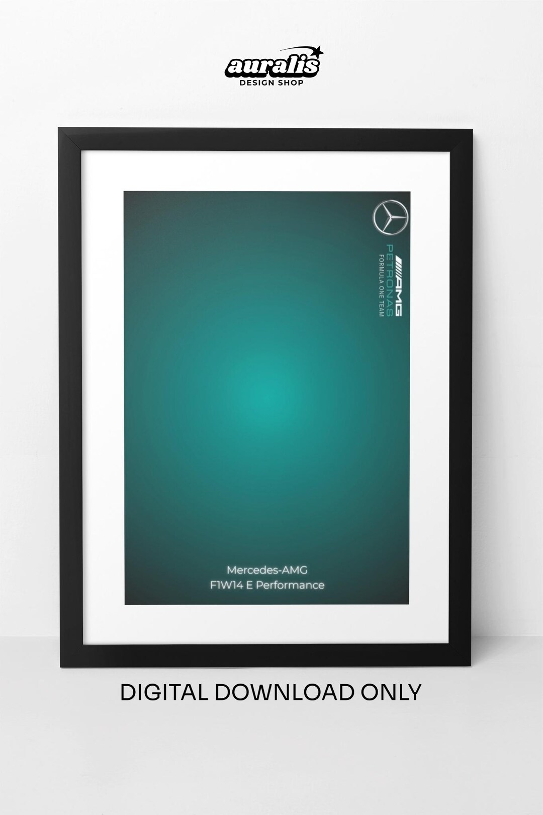 Mercedes AMG F1 W14 Poster | Racing Car Wall Art (digital Download) - Etsy