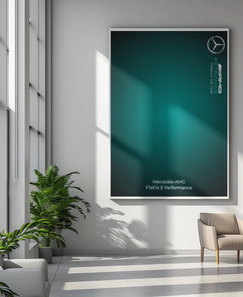 Mercedes AMG F1 W14 Poster | Racing Car Wall Art (digital Download) - Etsy
