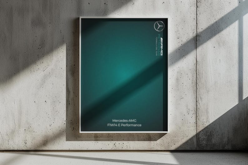 Mercedes AMG F1 W14 Poster | Racing Car Wall Art (digital Download) - Etsy
