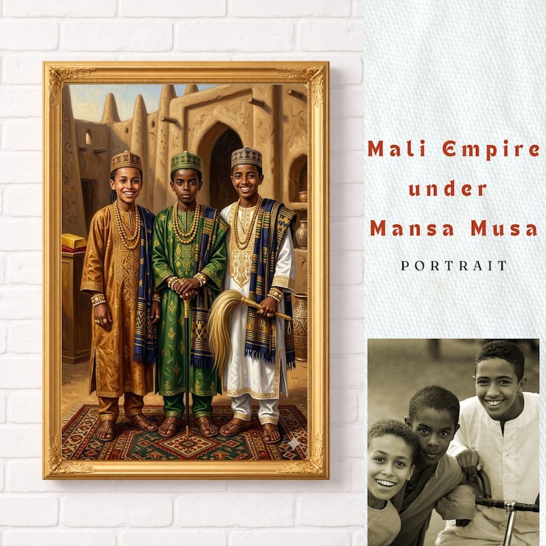Custom Mansa Musa King Portrait | Personalized African Leader Office ...
