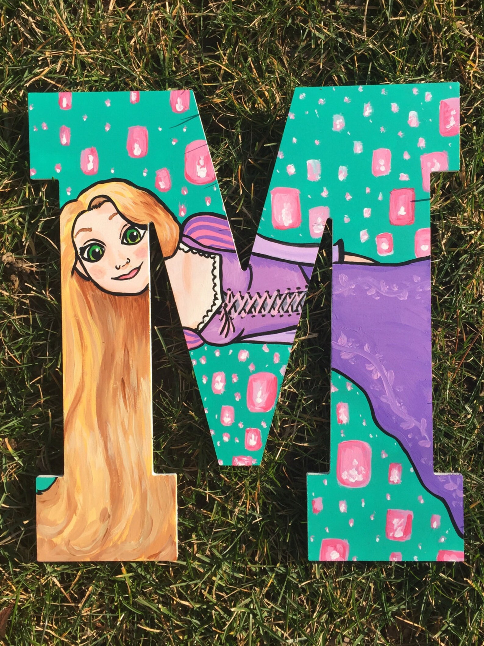 Hand Painted Princess Letters - Etsy