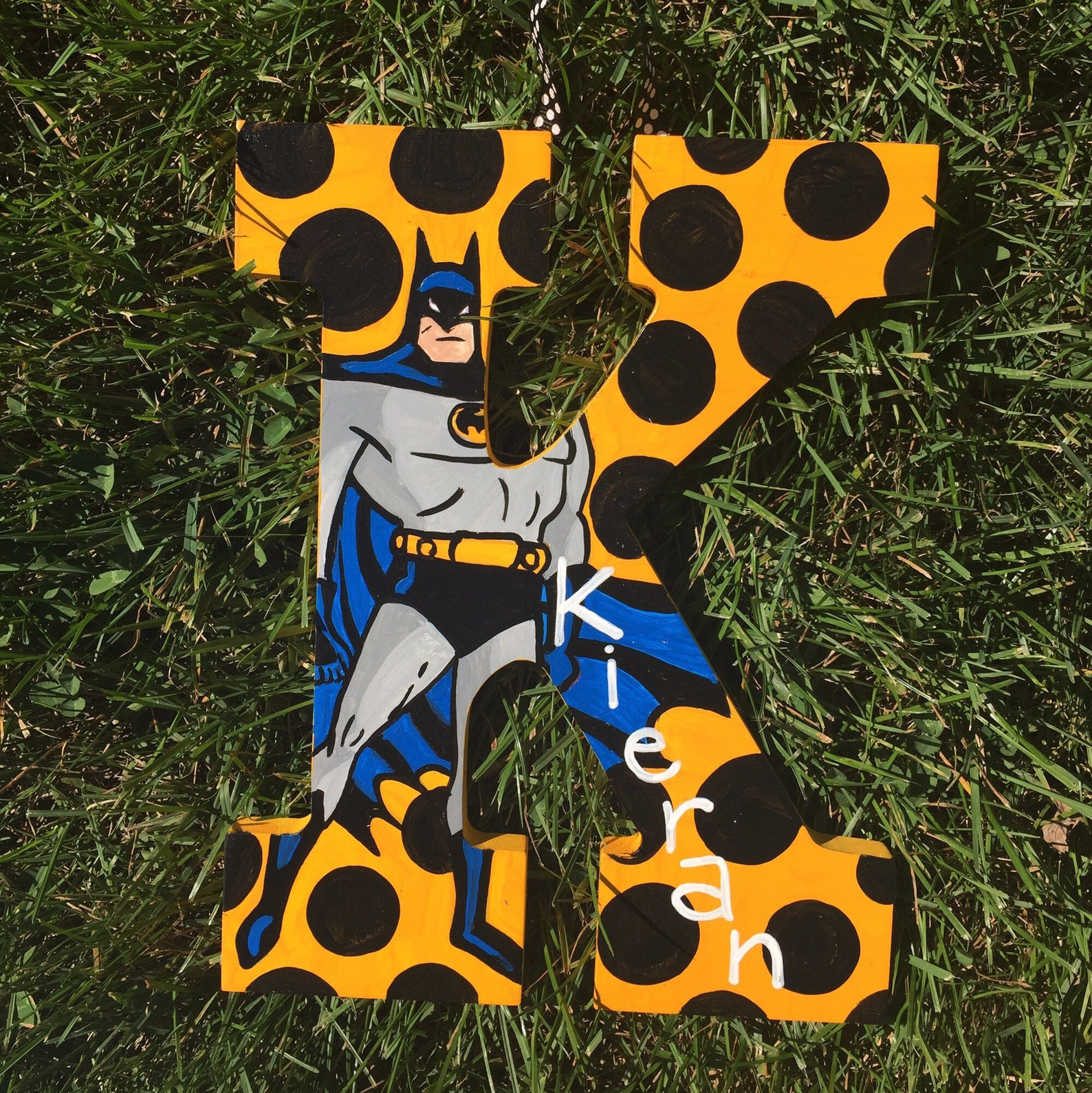 Hand painted Batman letter - Etsy.de