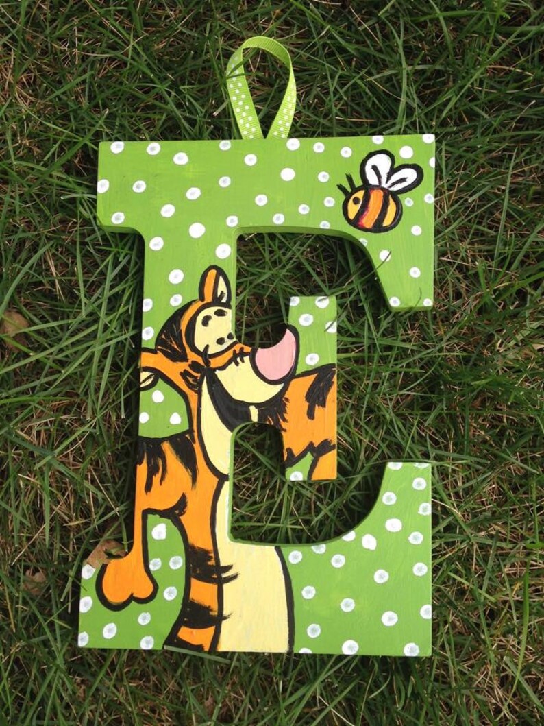 Hand Painted 9" Winnie the Pooh Letters - Etsy