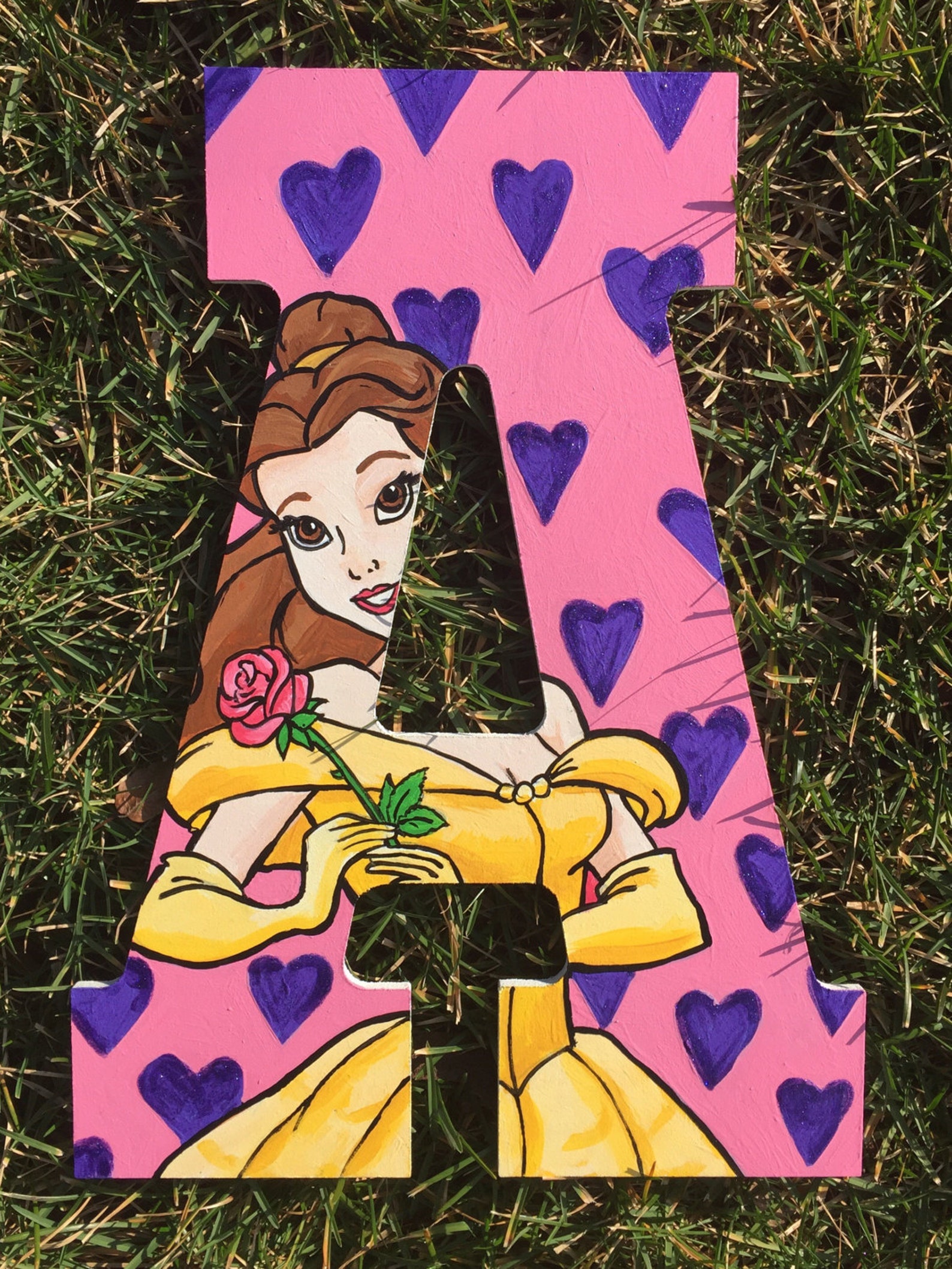 Hand Painted Princess Letters - Etsy