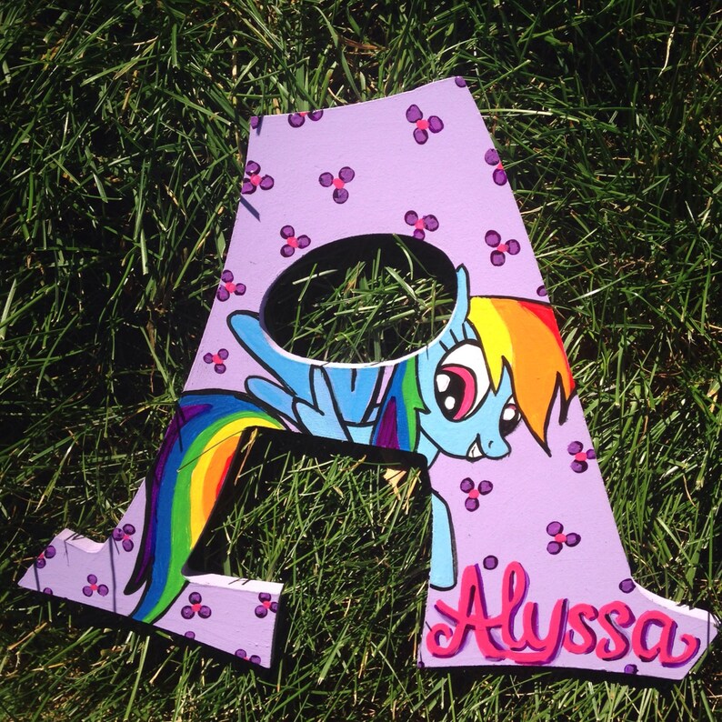 Hand Painted My Little Pony Letter | Etsy