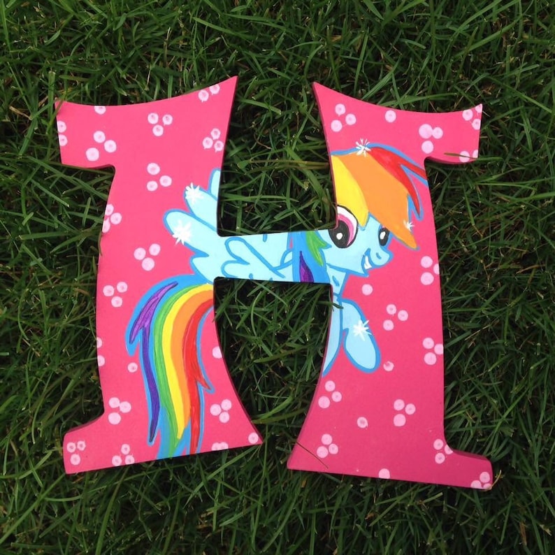 Hand Painted My Little Pony Letter | Etsy