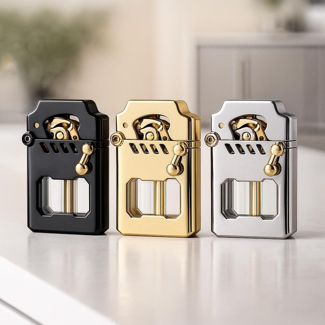 Cyberpunk Transparent Kerosene Lighter Retro Metal Torch Windproof ...