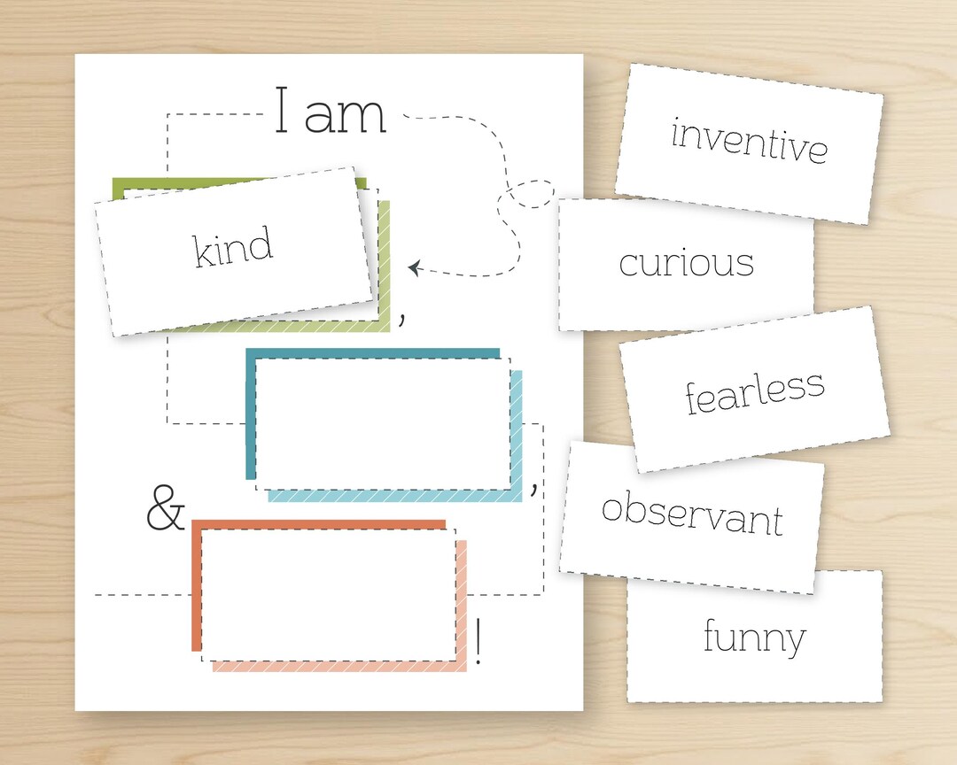 I Am Affirmation Cards, the Mindful Deck, Printable Activity - Etsy