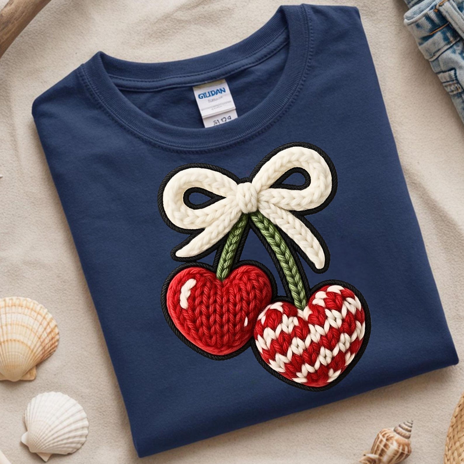Faux Yarn Cherry Png, Fuzzy Cherry PNG, Latch Hook Cherry PNG, Retro ...