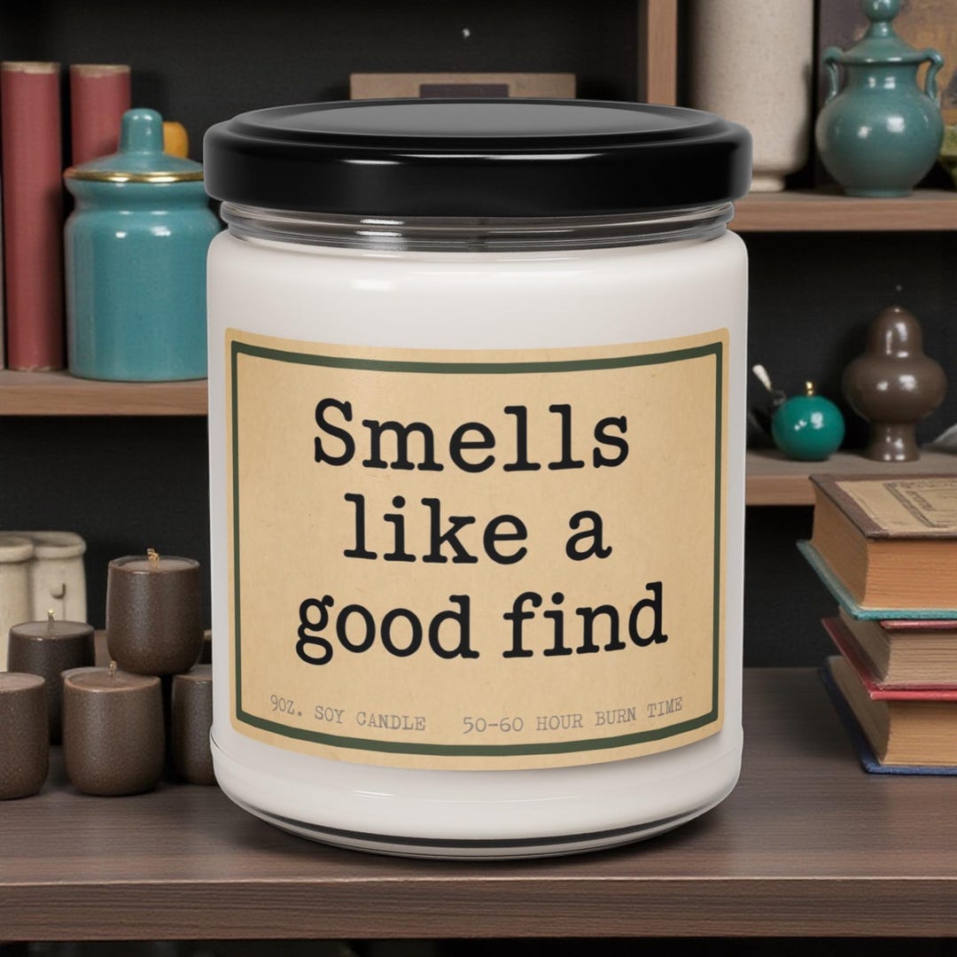 Smells Like a Good Find Candle | Thrifter Soy Candle | Vintage Lover ...