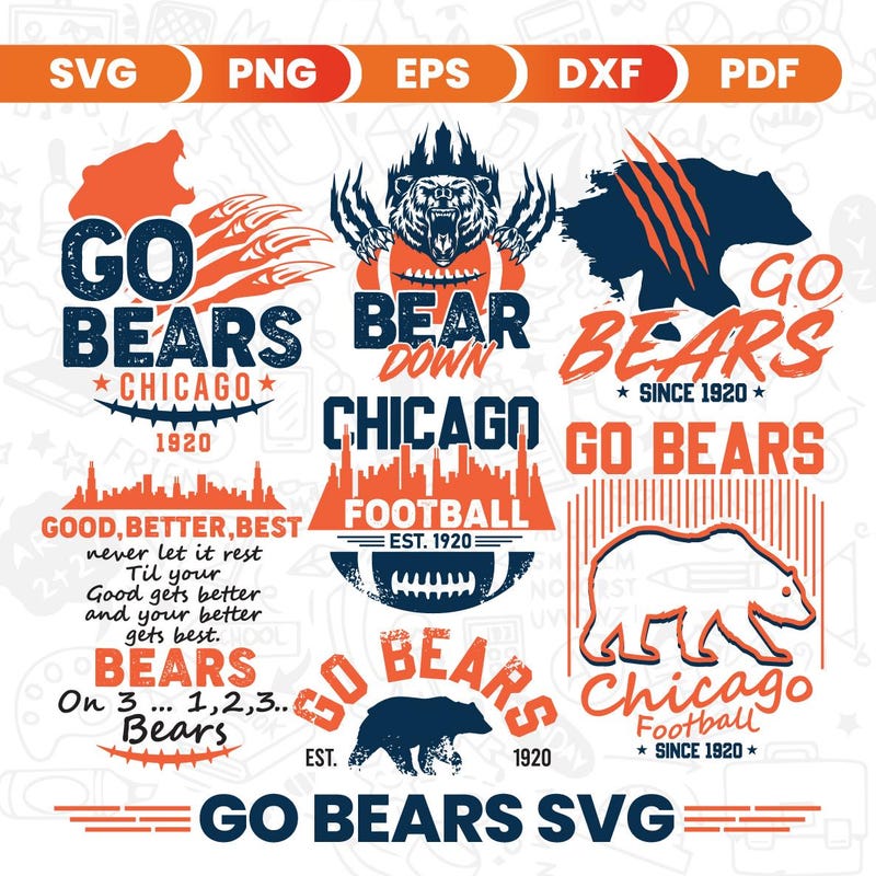 Chicago Teams Svg - Etsy