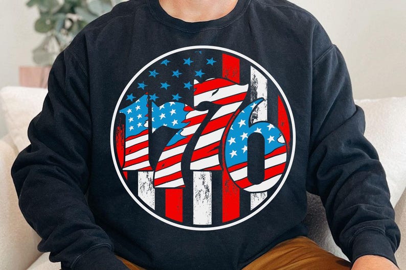 1776 America 4th of July SVG PNG: Patriotic T-shirt Design - Etsy