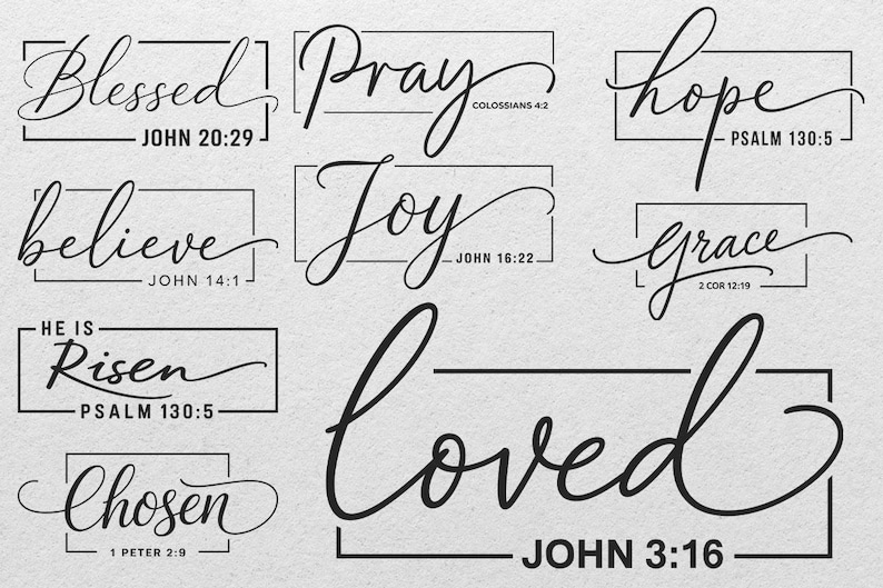 Christian SVG Bundle, Bible Verse, Faith (digital Files) - Etsy