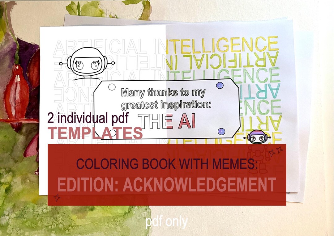 Student Meme Coloring Book - Acknowledgement Edition, 2 Illustrations ...