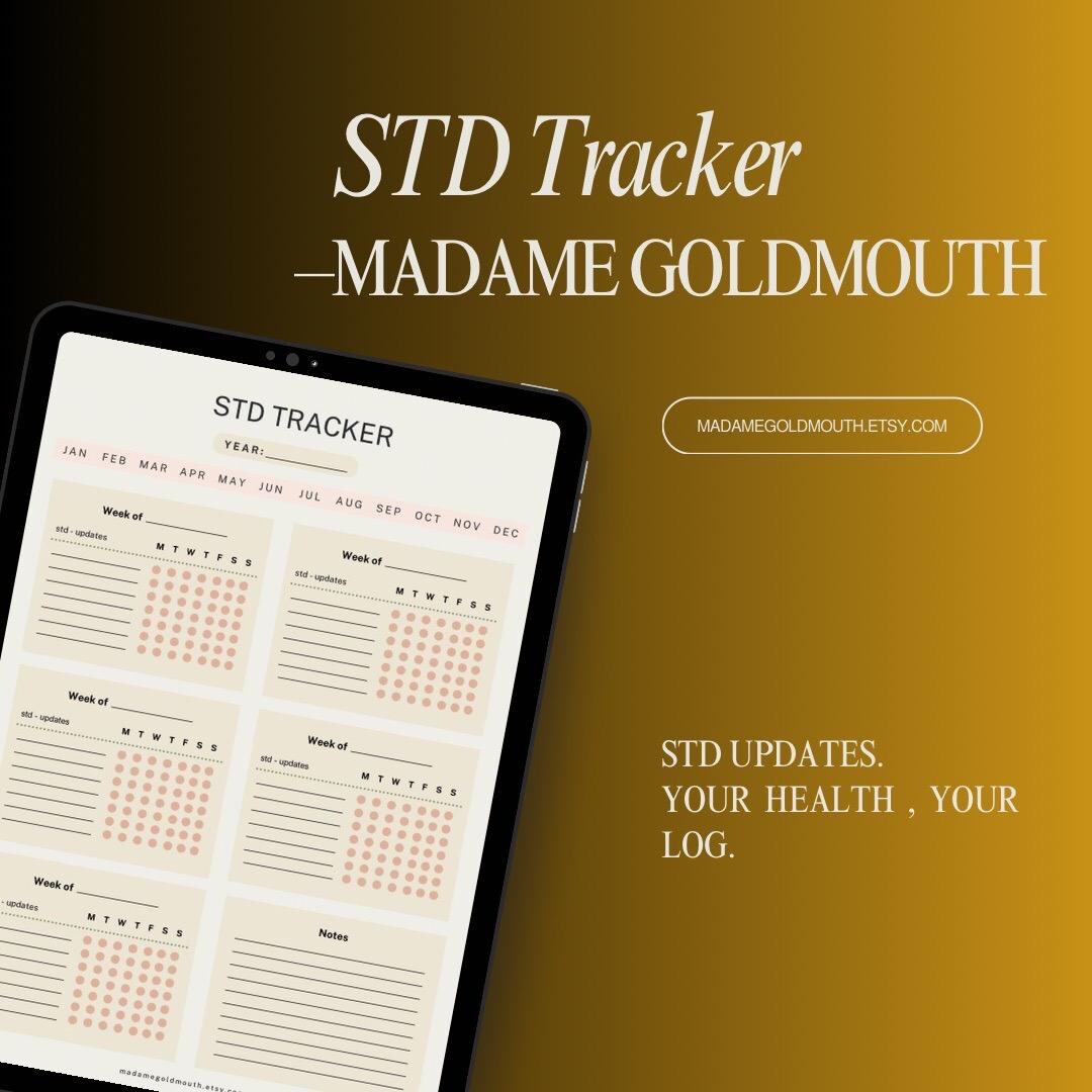 Std Tracker Printable | Health Log & Medication Tracker | A4 PDF ...