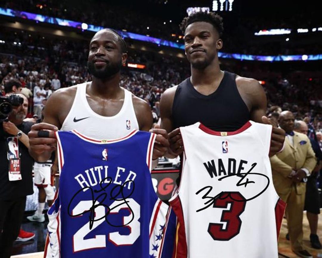 Dwyane Wade Jimmy Butler Jersey Swap Poster, NBA Legends Print - Etsy