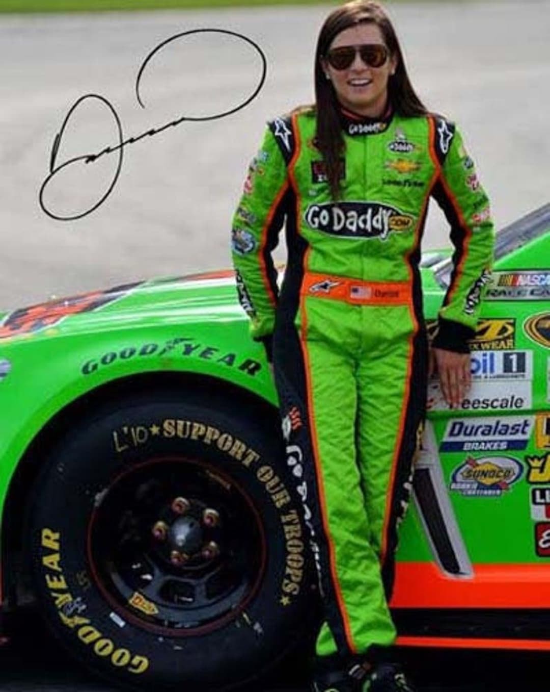 Danica Patrick Autographed Poster,female Race Car Driver Wall Art ...