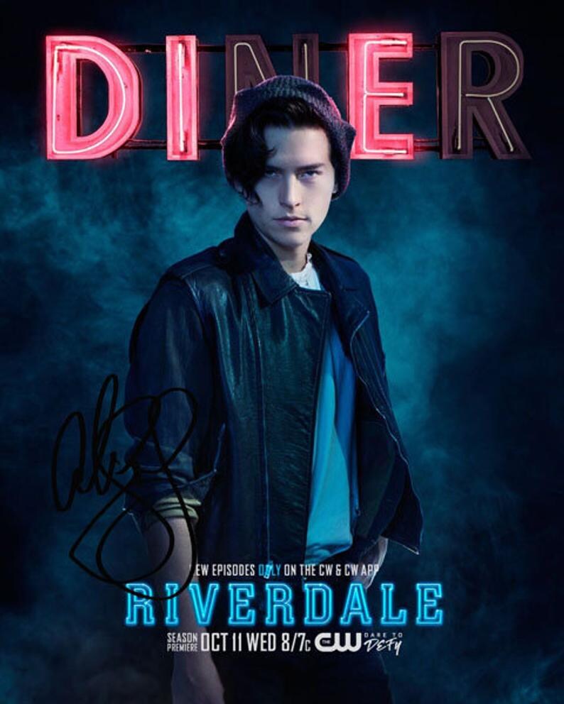 Riverdale Archie Andrews Diner Poster, Kj Apa Signed Print, Cw Show Fan ...
