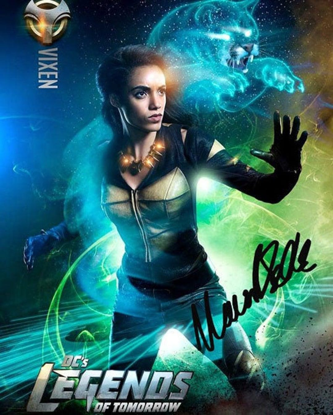 Vixen Legends of Tomorrow Signed Poster, Maisie Richardson-sellers ...