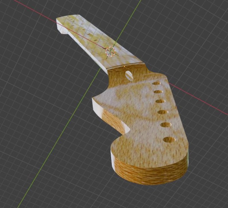 Strat Style Neck STL + STEP | CNC & 3D Print Guitar Neck | Inlays ...