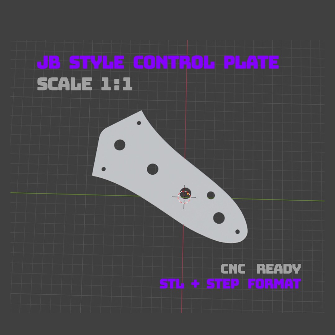 Jb-style Control Plate STL + STEP | Cnc & 3D Print File | 1:1 Scale ...