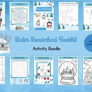 Winter Wonderland Activity Booklet - Etsy