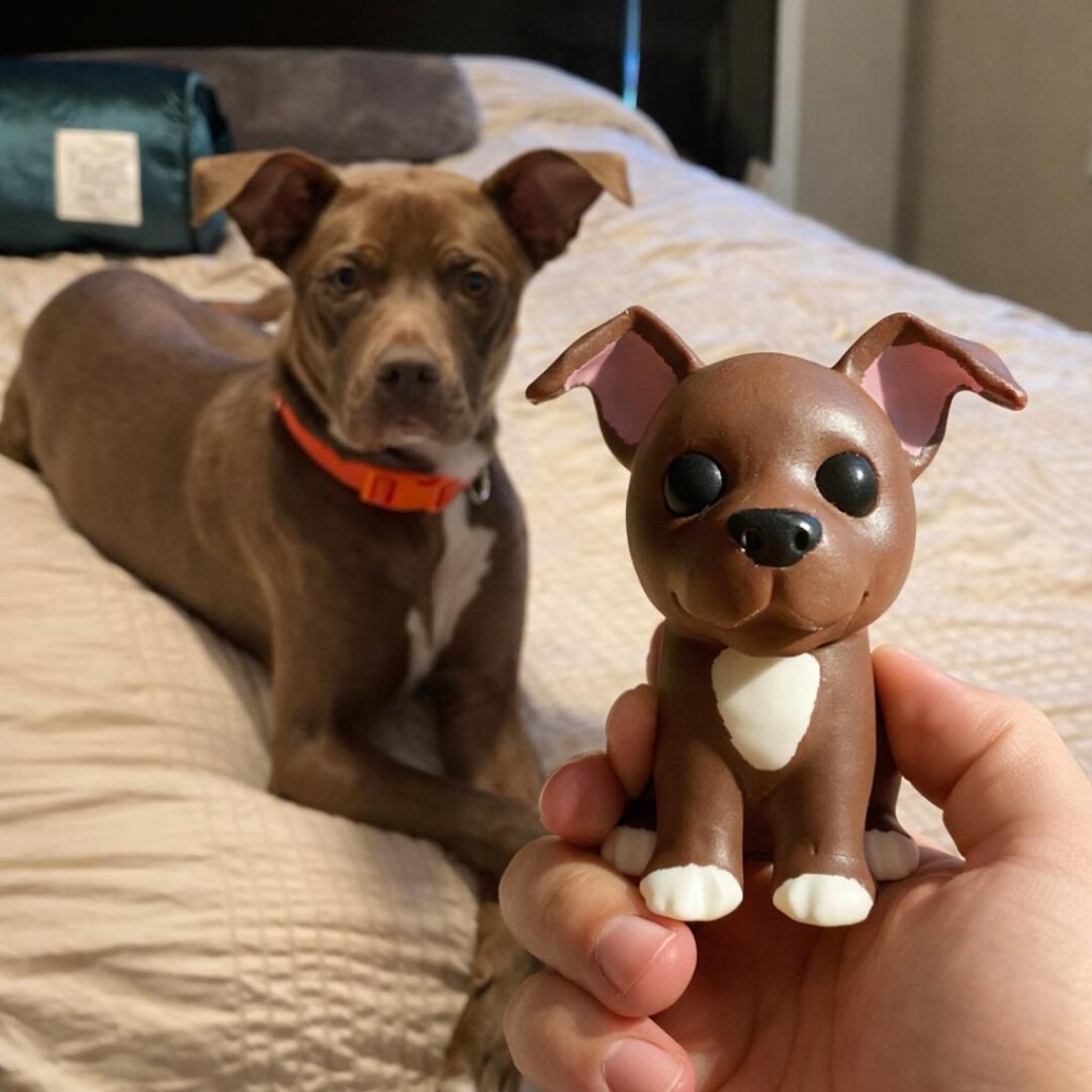 Custom 3D Printed Dog Figurine From Photo: Pawfect Personalized Gift ...
