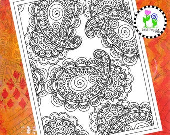 Printable Coloring Page Word Art Drawing Design Digital - Etsy