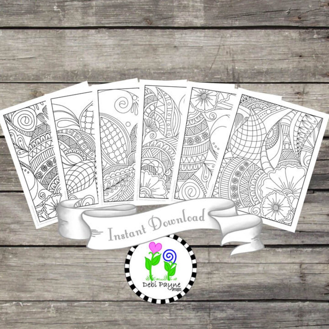 Doodles and Patterns 01 Coloring Pages Bundle - Instant Dowload - Etsy