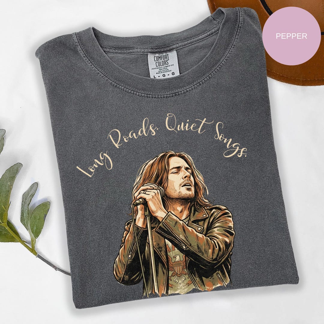Retro Southern Rock Inspired Shirt,long Roads Quiet Songs Tee,vintage ...