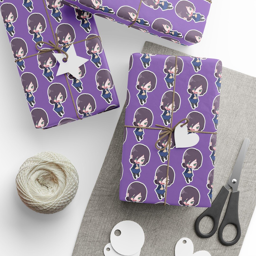 Anime Wrapping Papers, Chainsaw Man Reze Gift Wrap, Otaku Christmas ...