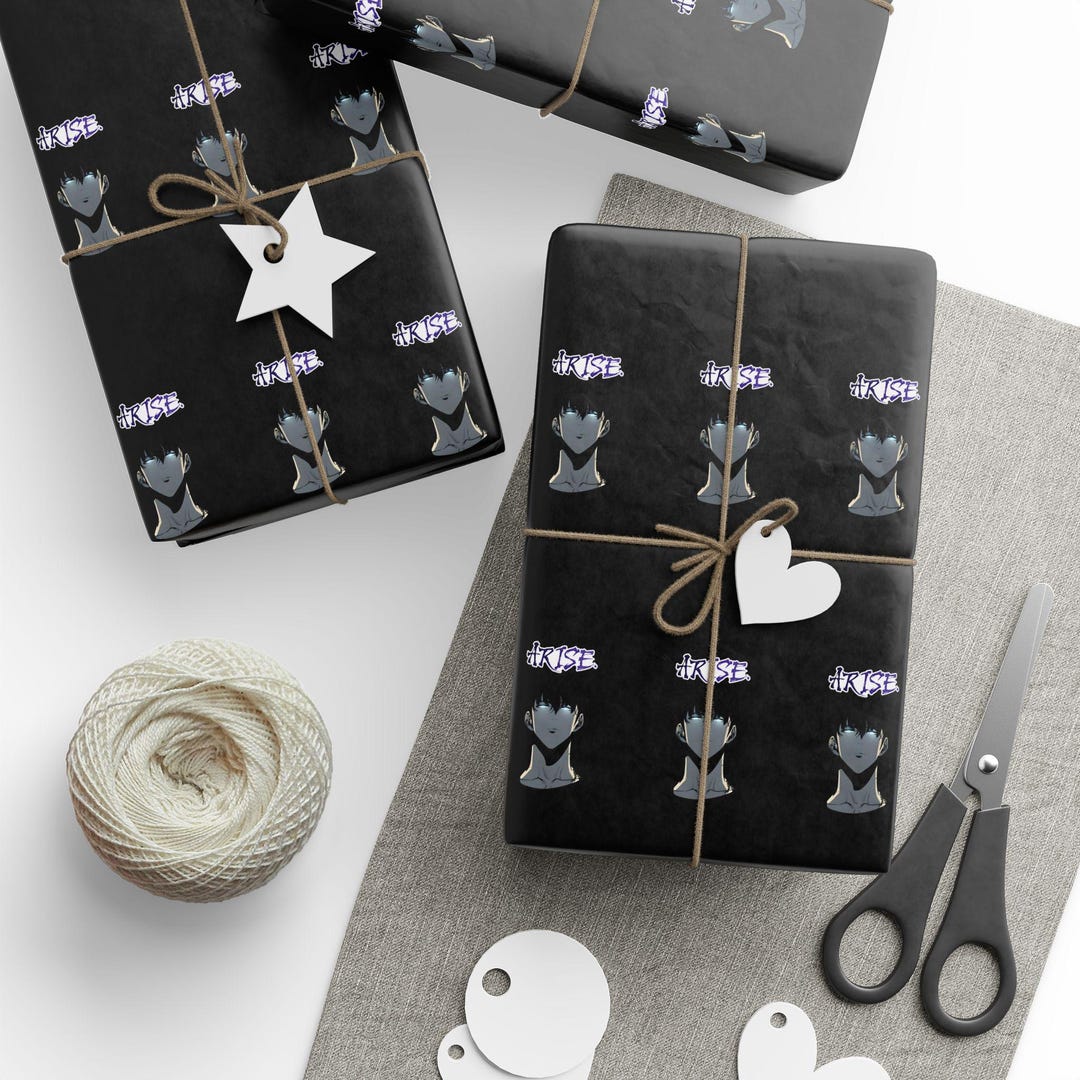 Solo Leveling Jin Woo Wrapping Paper, Anime Gift Wrap - Etsy