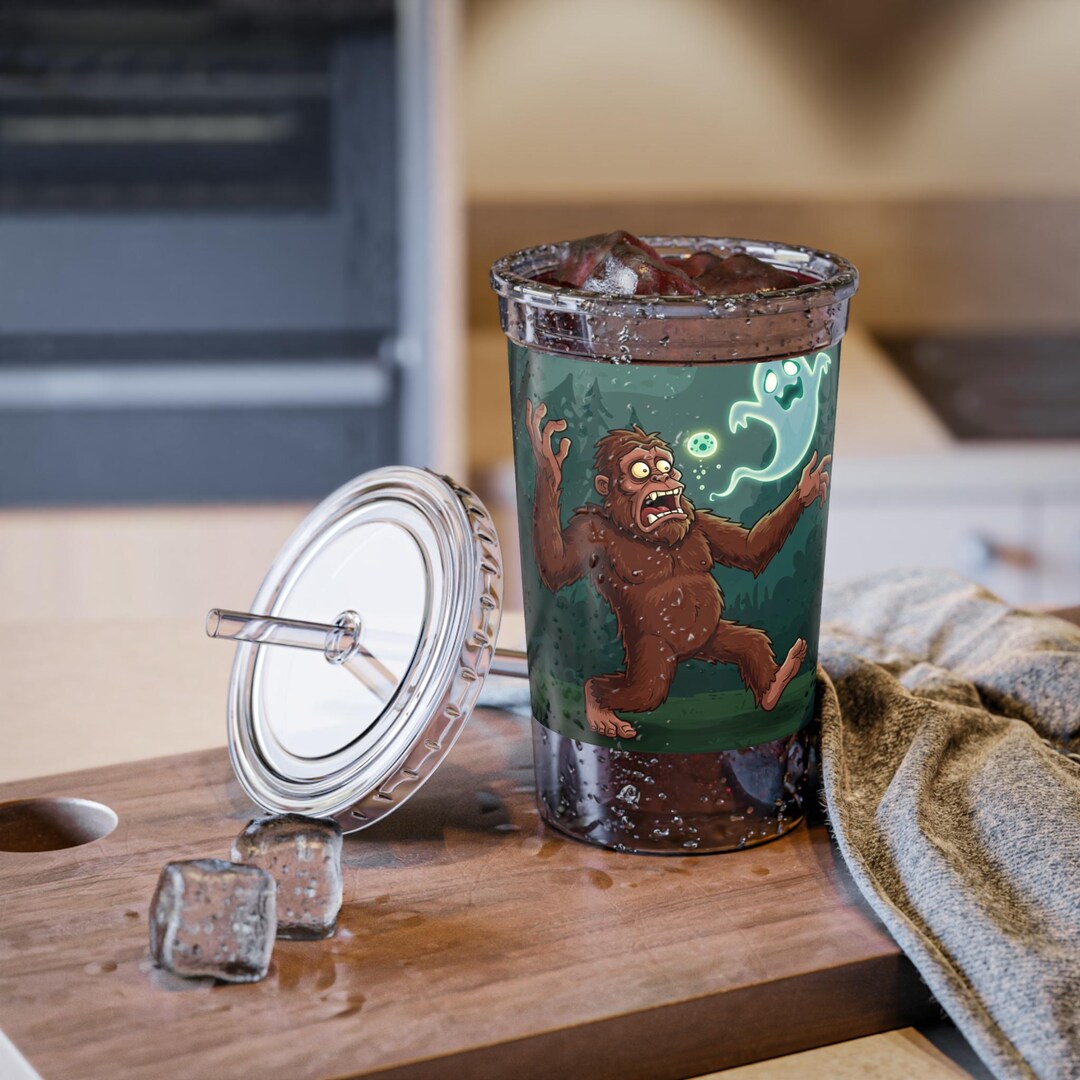 Bigfoot & Ghost Acrylic Cup - Etsy