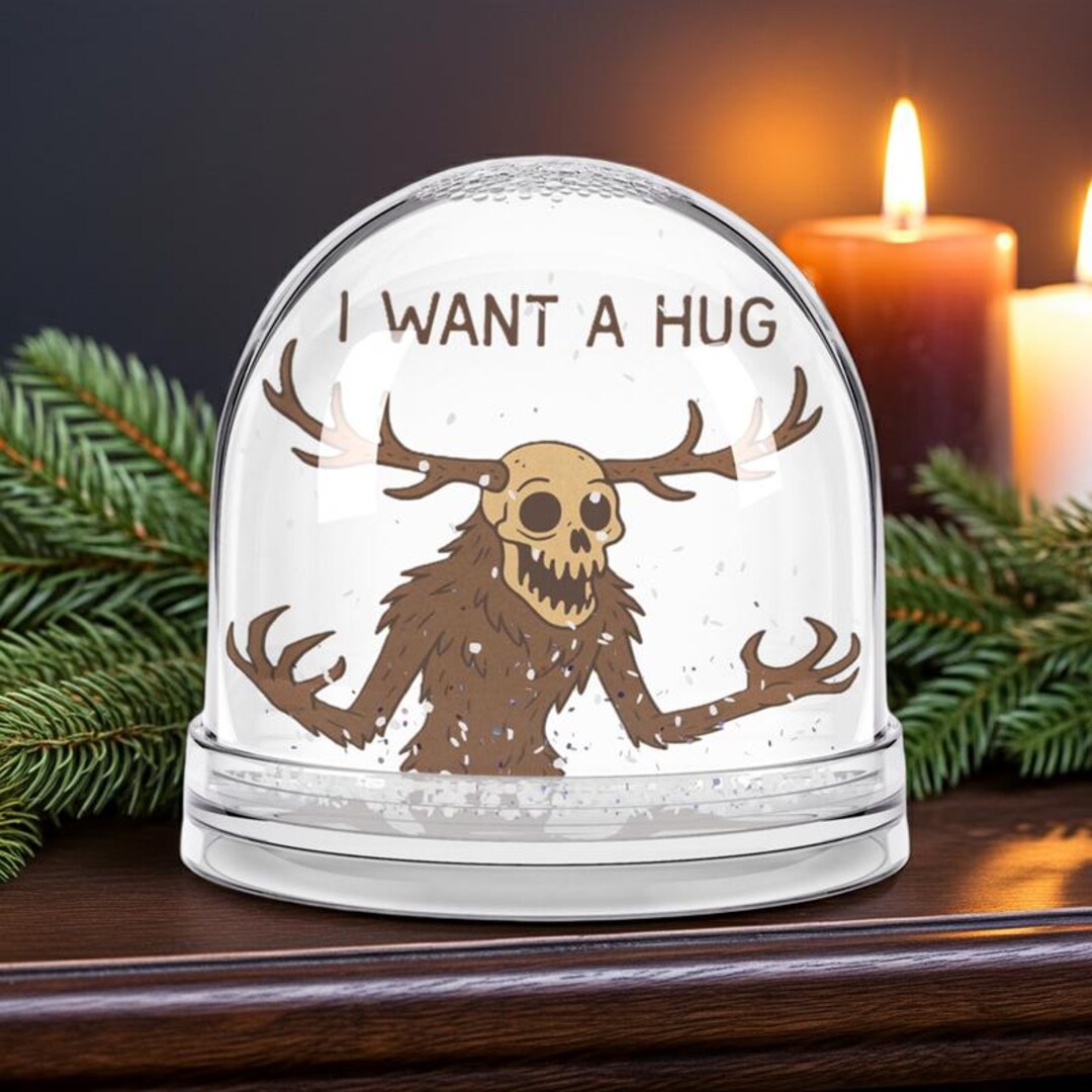 Wendigo Hug Snow Globe - Etsy