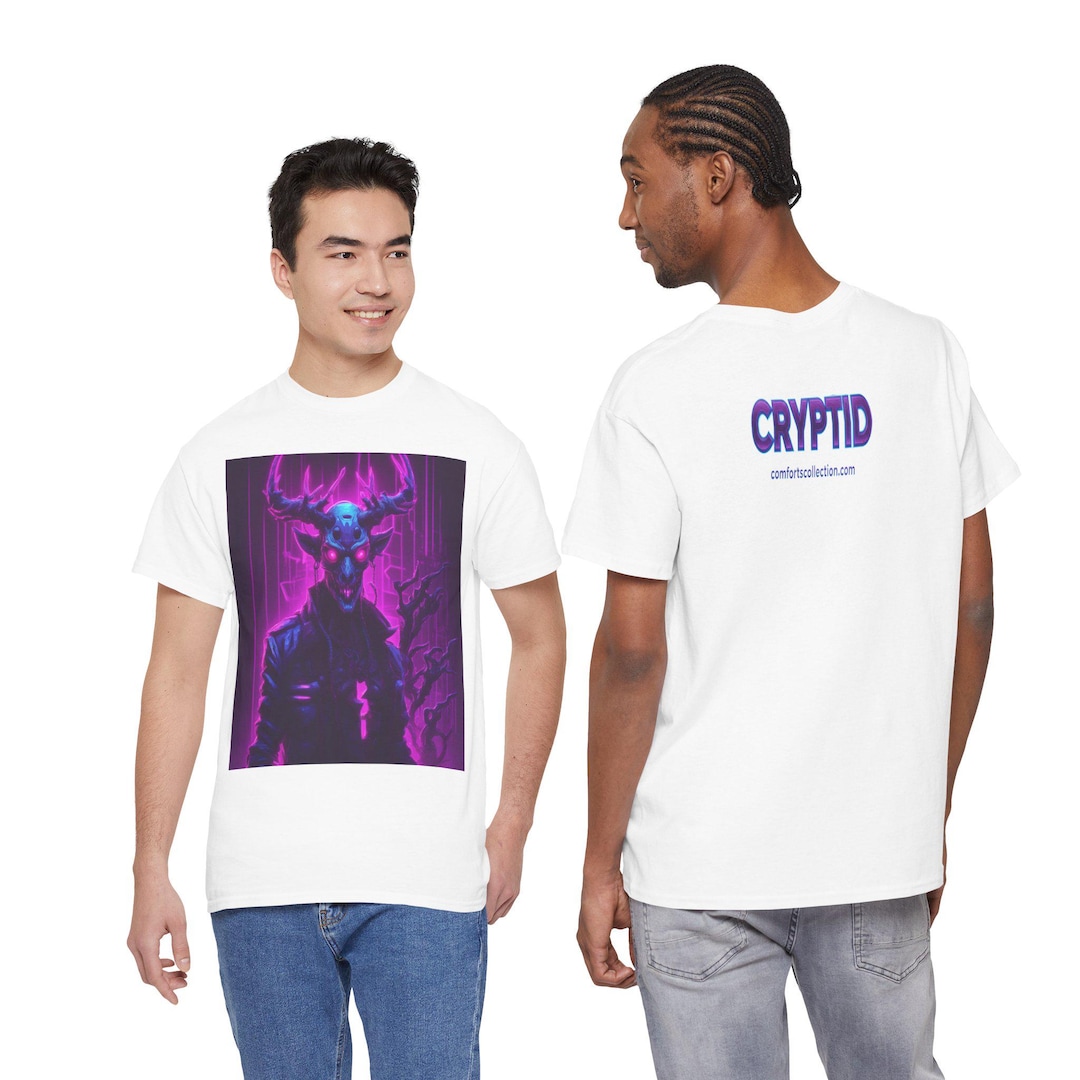Mens Neon Cryptid Wendigo Tee - Etsy
