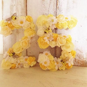 Bee Day Number: 8" Floral Birthday Photo Prop - Etsy