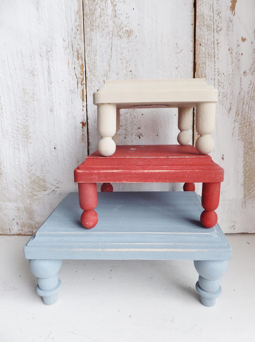 Rustic Wood Riser ~ Farmhouse Decor~ Patriotic Display ~ 3 Different ...