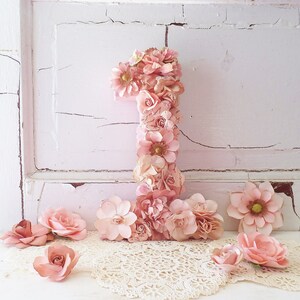 8 Inch Tall Pink Flower Sweet 16: Birthday Number OR Two Numbers of ...