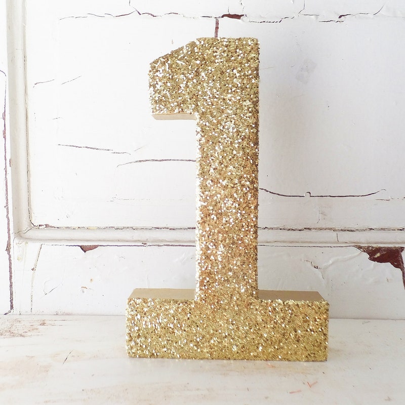 Glitter Table Number - Etsy