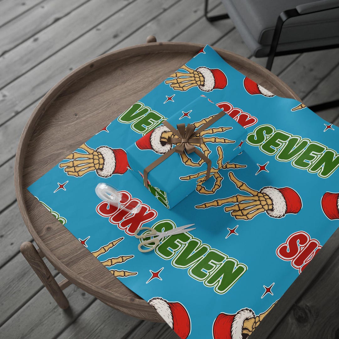 Six Seven Gift Paper | Funny Holiday Packaging | Trending 67 Design - Etsy