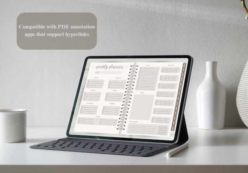 2026 Digital Planner for iPad | Hyperlinked Goodnotes Planner | Weekly ...