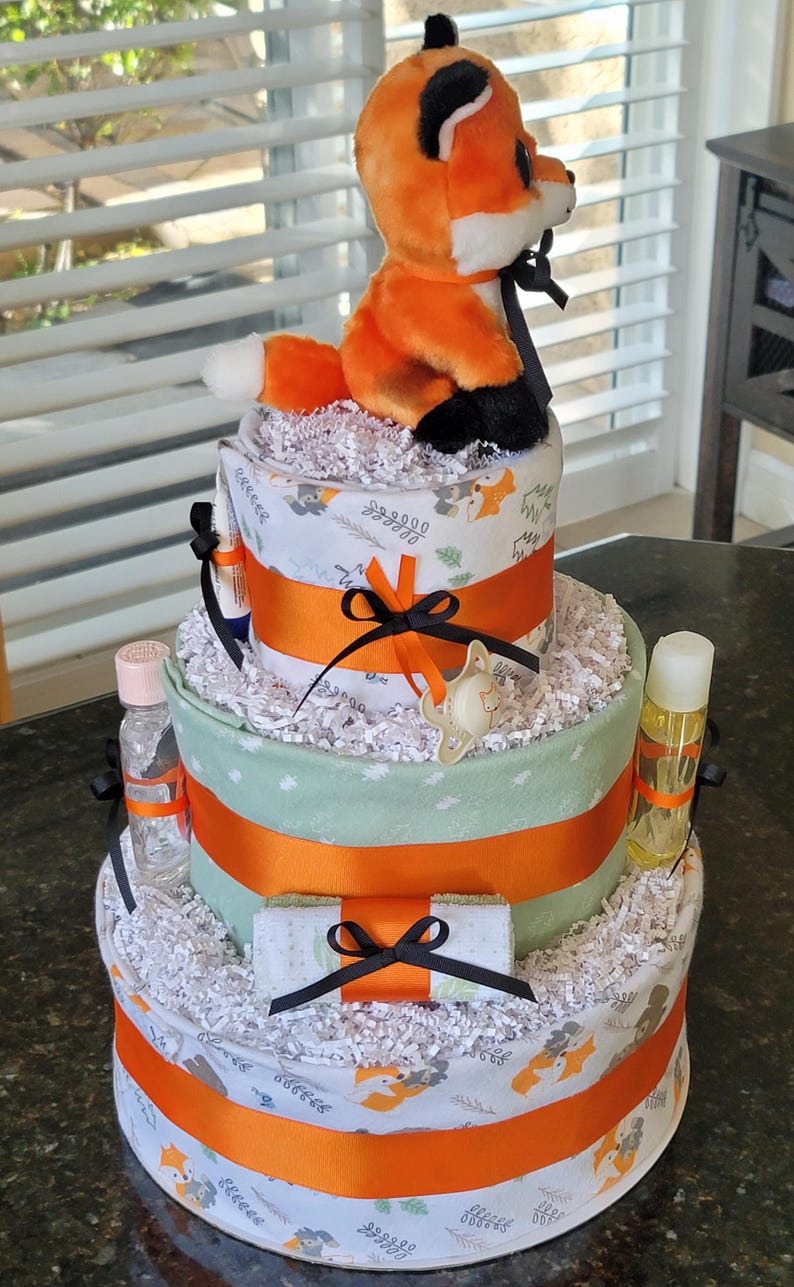 Fox Diaper Cake - Etsy