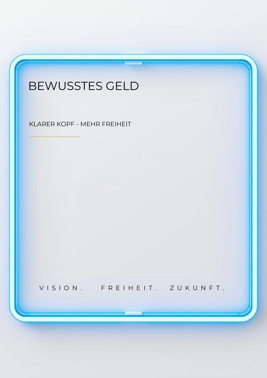 CONTROL MODE: MONEY – Blue Edition | Futuristic Budget Workbook ...