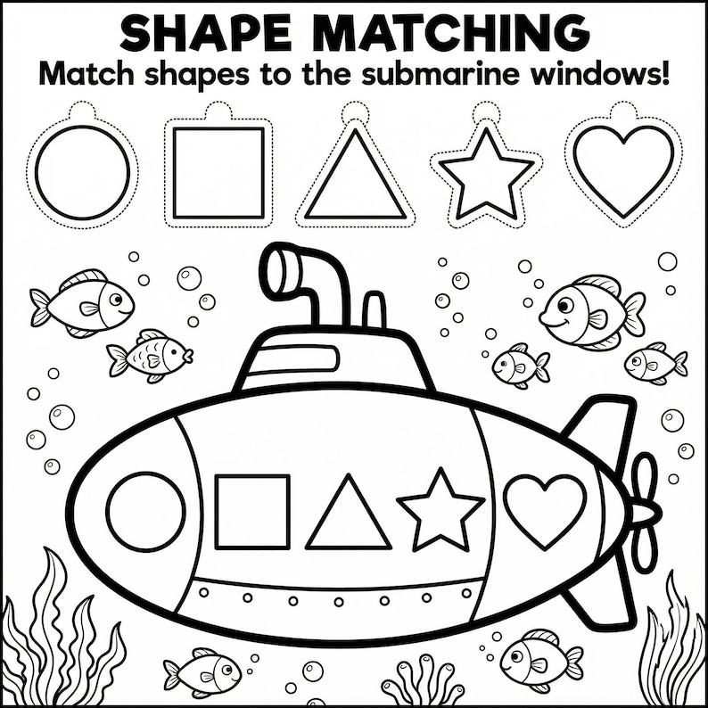 Ocean Busy Book Printable PDF | Sea Animals Learning Activities | 12 ...