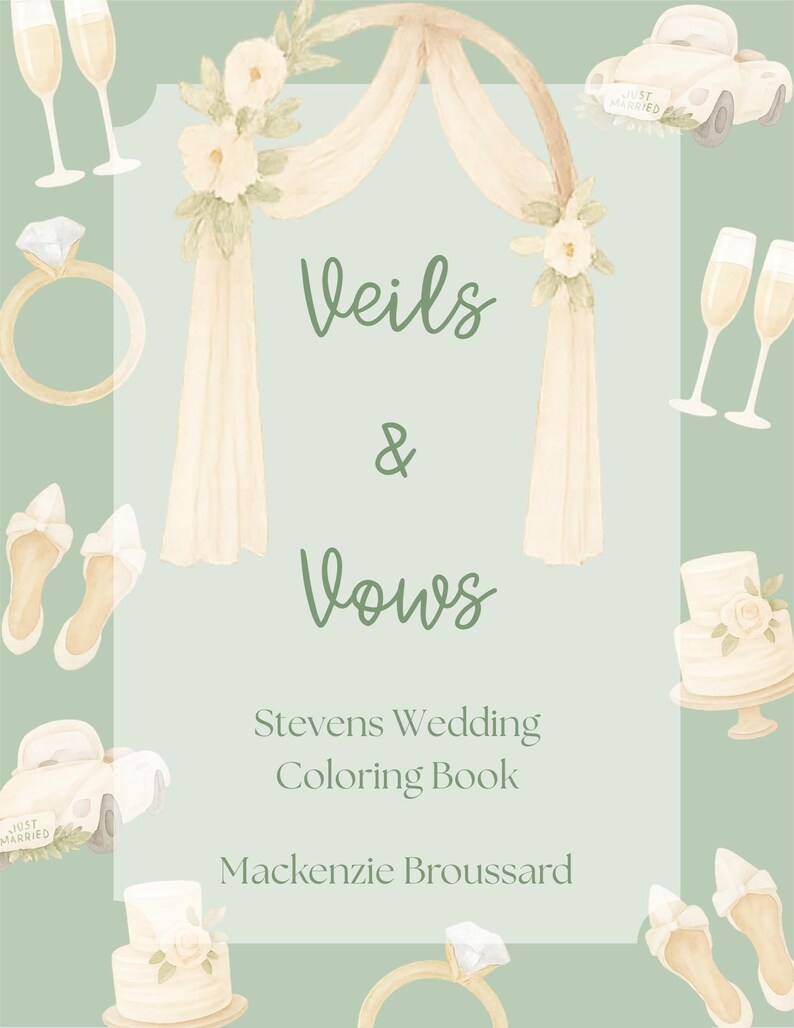 Custom Wedding Coloring Book - Etsy