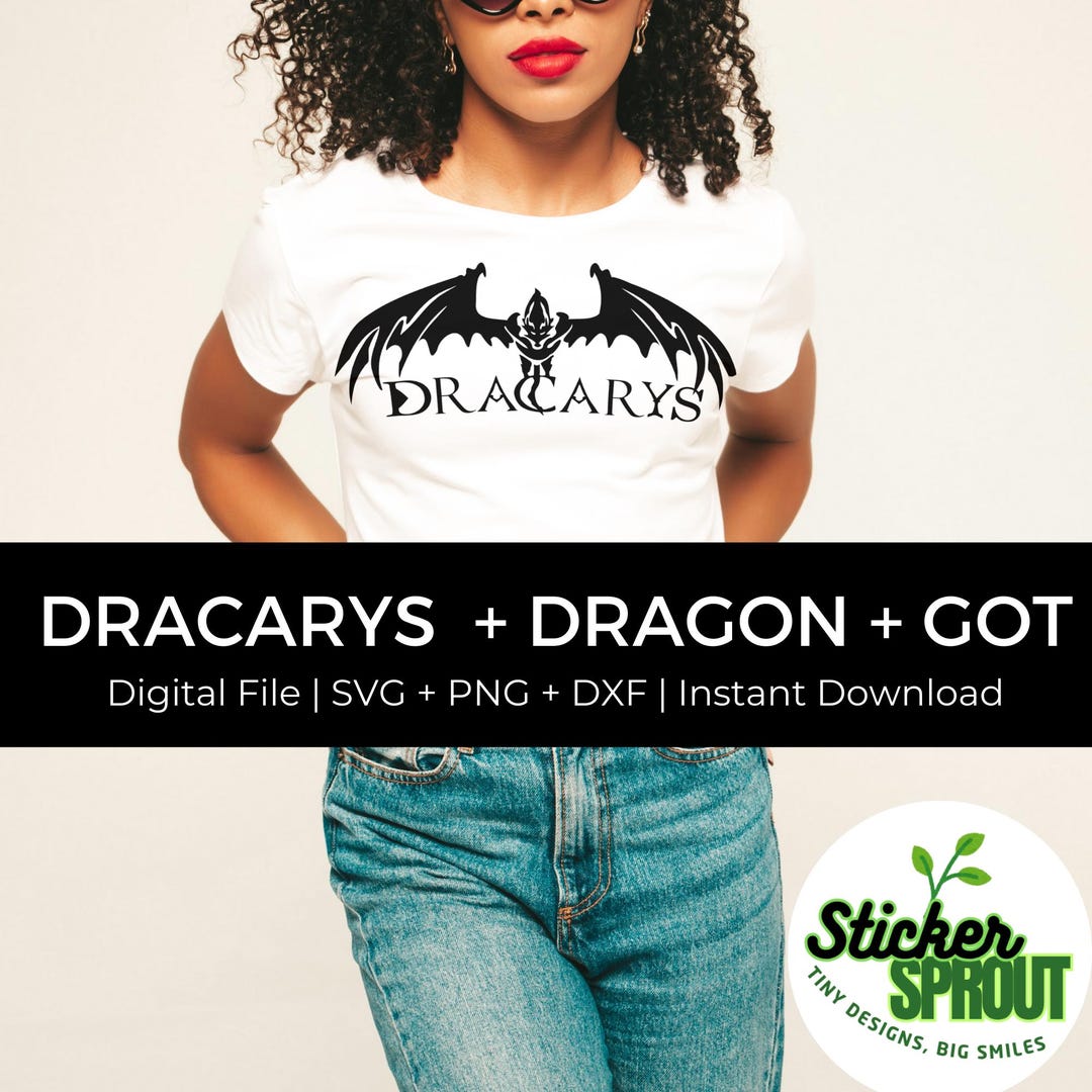 Dracarys Dragon SVG, Game Silhouette Cut File, Cricut Design, Fantasy ...